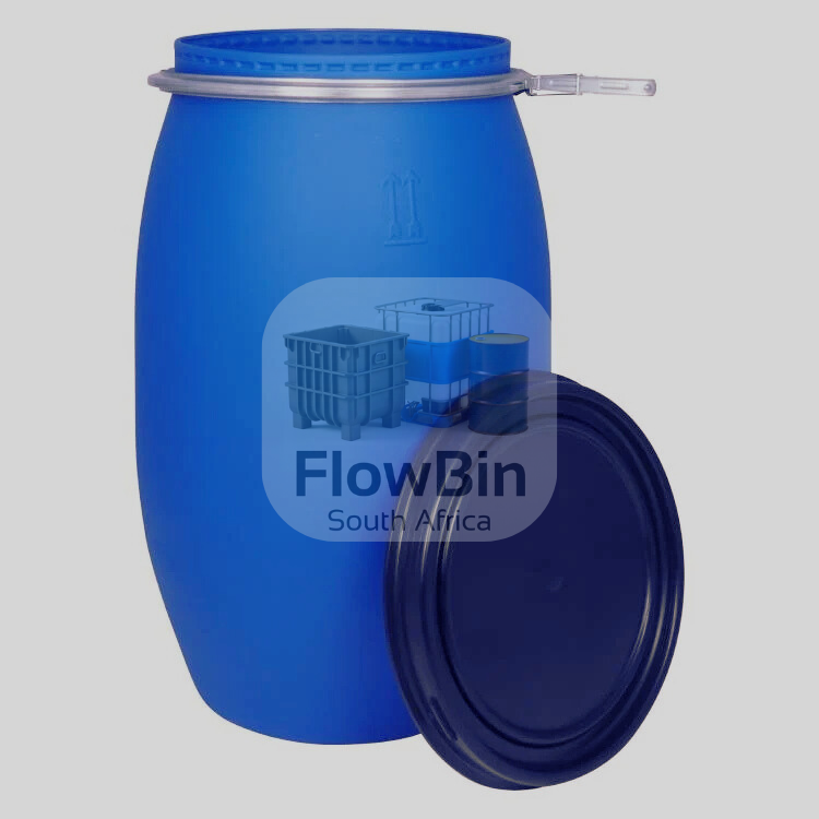 120 Litre Food Grade Blue Plastic Drum (Open Top | UN Approved)