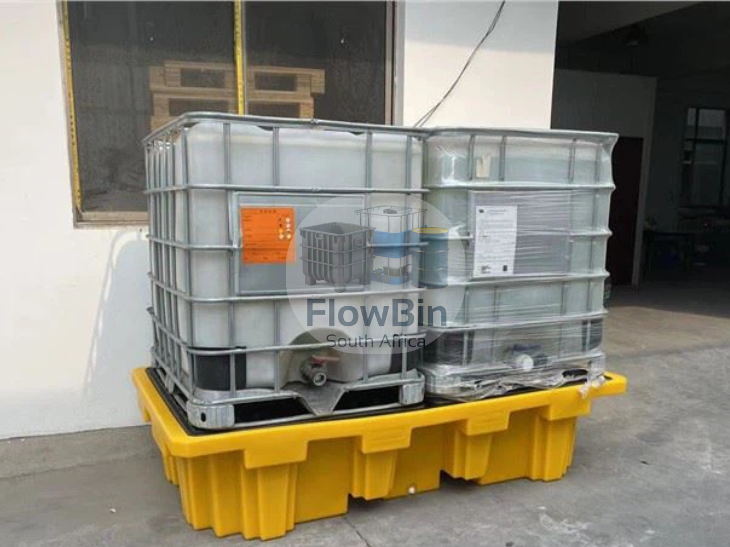 Double IBC Spill Pallet – Heavy-Duty Polyethylene (LLDPE)