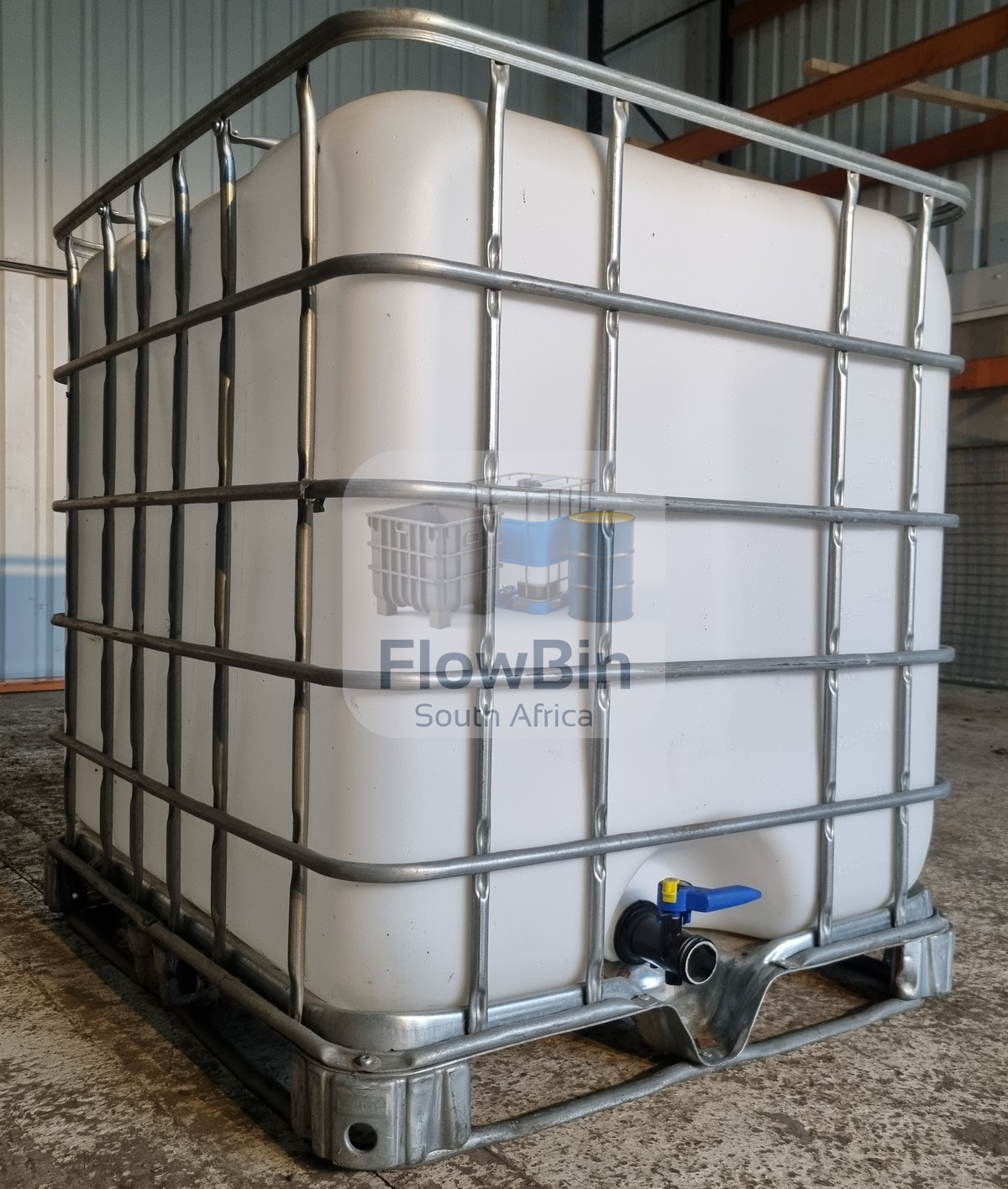 Used & Clean Food Grade 1000L IBC Tank on Steel Pallet – Reconditioned ...